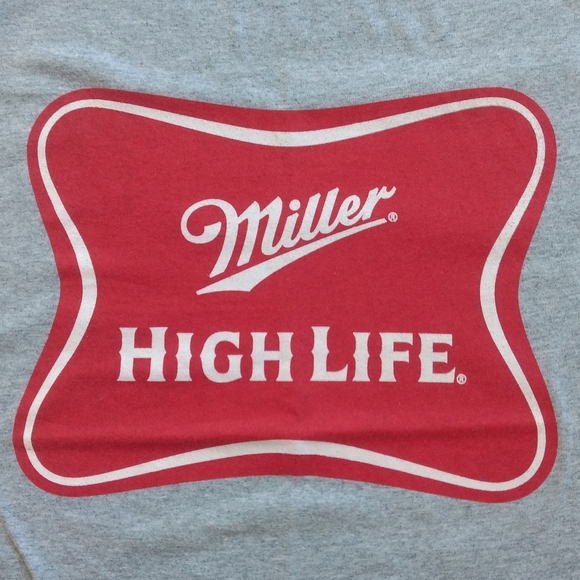 Shirts | Miller High Life Tee Small Gildan Old School Beer Logo Gray ...